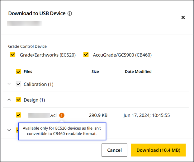 Download Files to USB Device