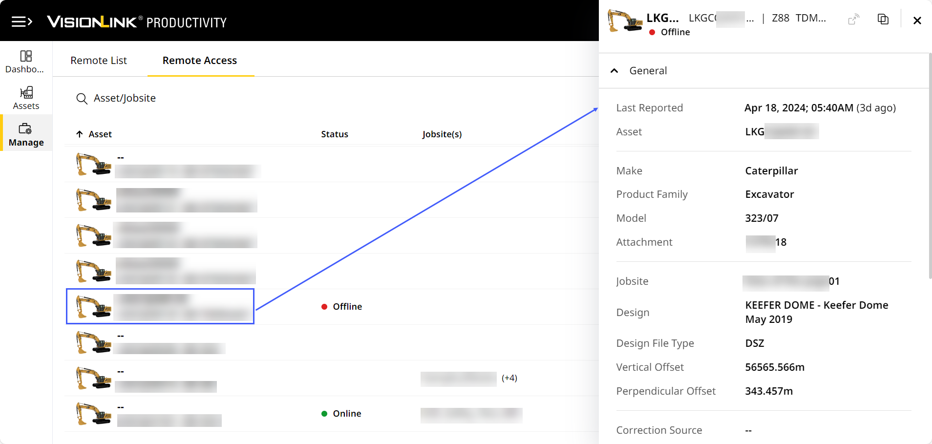 View Grade Control Device Status